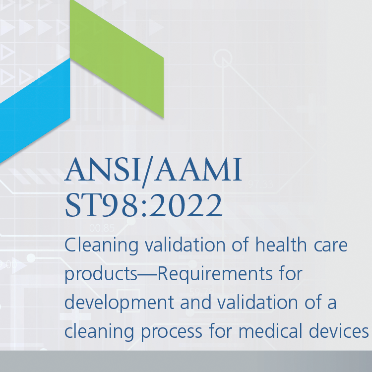 AAMI ST98 - Cleaning validation of health care products | AAMI